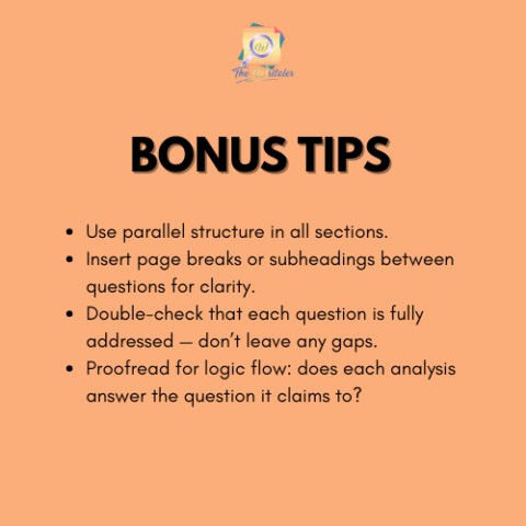 How to Organize Chapter 4 by Research Questions